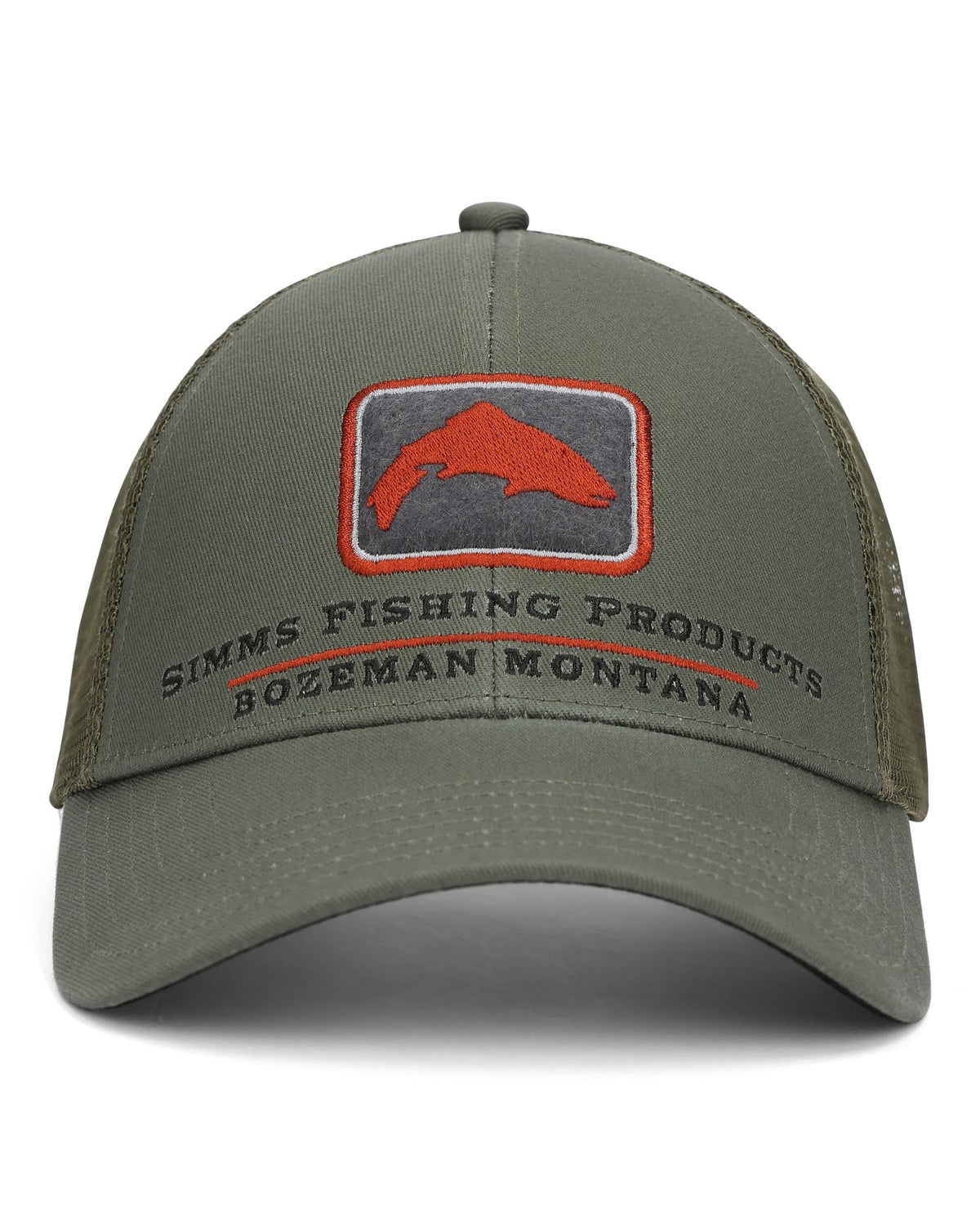 Simms Trout Icon Trucker Hat - Smokey Olive — The Flyfisher