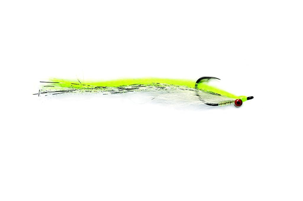 Mega Clouser Chartreuse and White — The Flyfisher