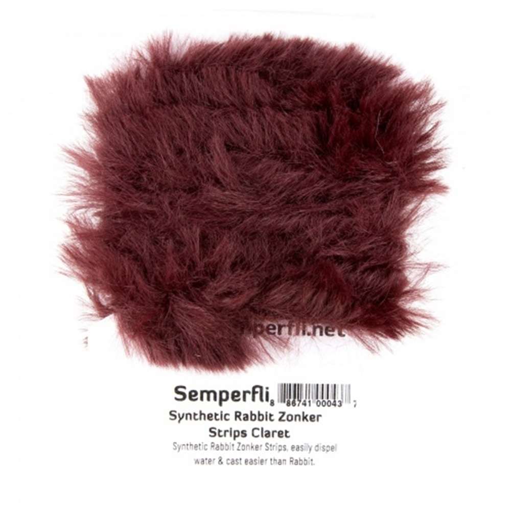 Semperfli Synthetic Rabbit Zonker Claret — The Flyfisher