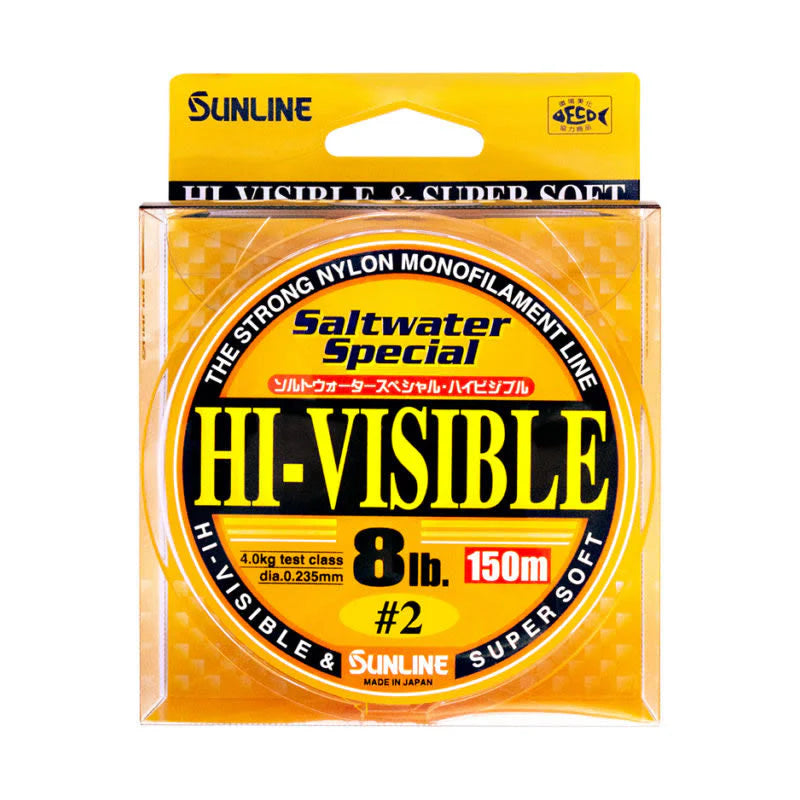 Sunline Hi-Visible Monofilament Line (Sighter Indicator Tippet Mono ...