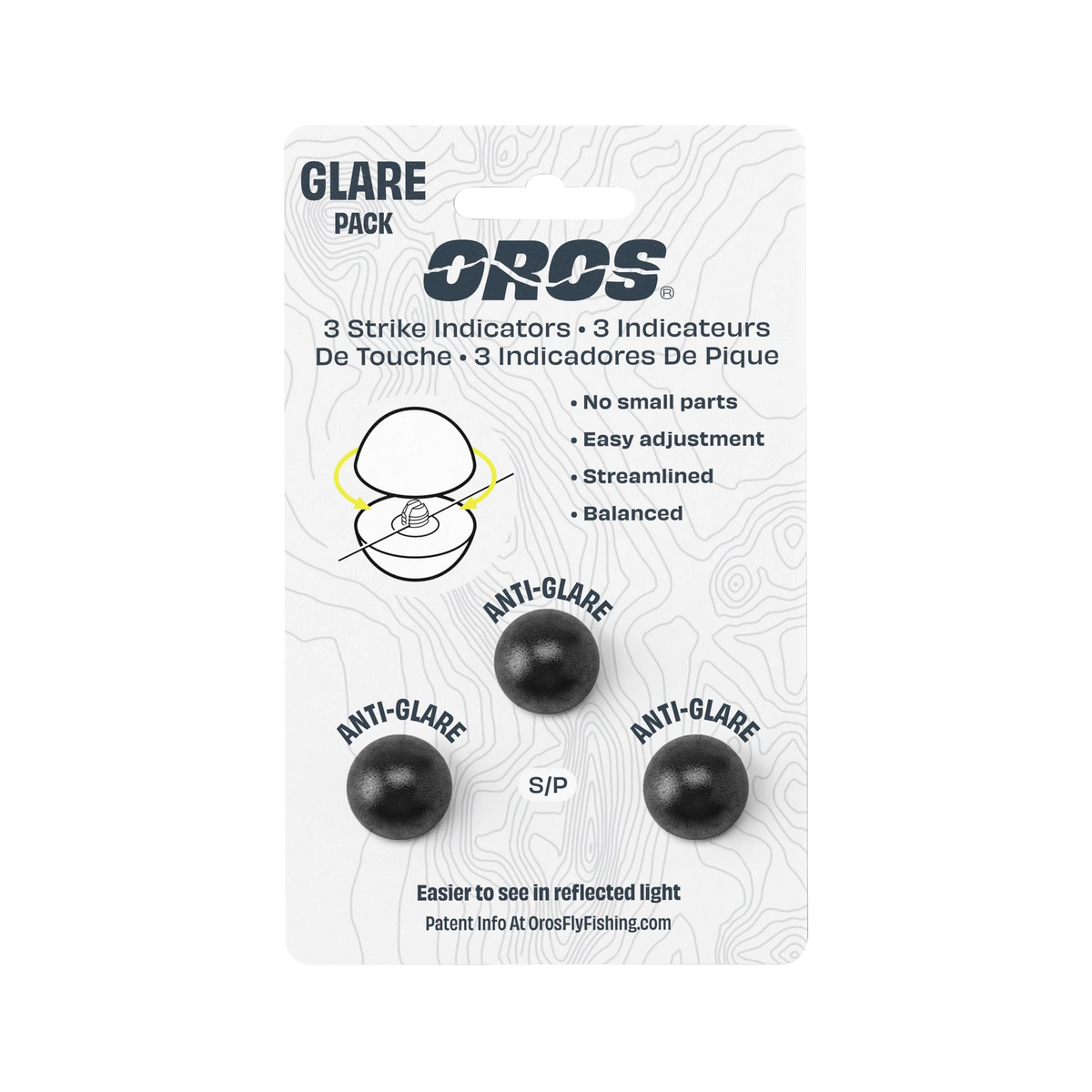 Oros Strike Indicator Black Anti-Glare 3-Pack — The Flyfisher