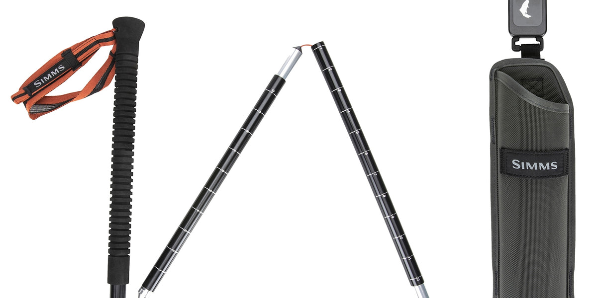 Simms Wading Staff With Retractor — The Flyfisher