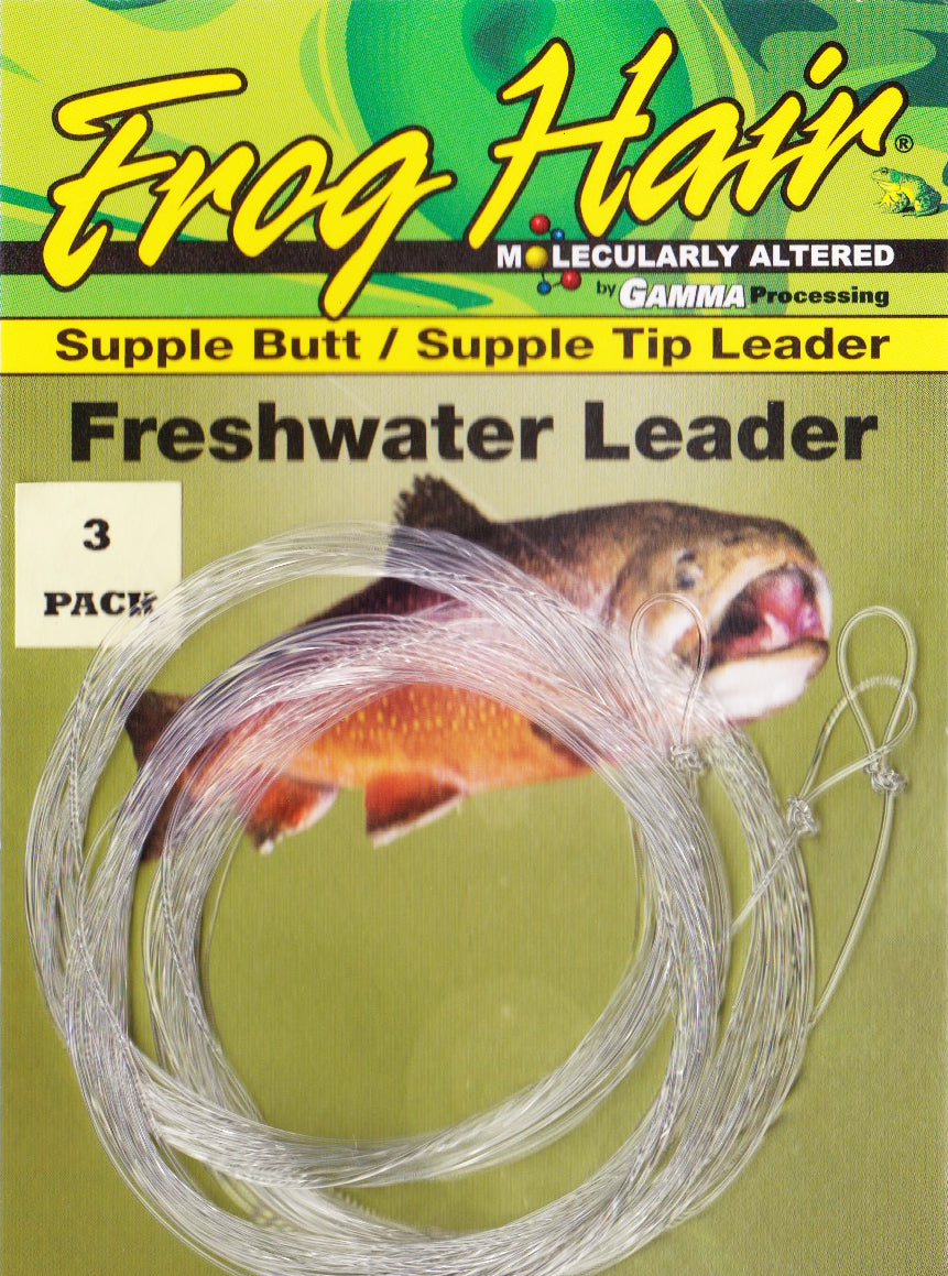 frog-hair-supple-butt-tapered-leaders-3-pack — The Flyfisher